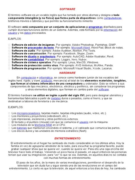 Programas Componente Intangible Y No Físico Que Forma Parte De Dispositivos Como Diseñados