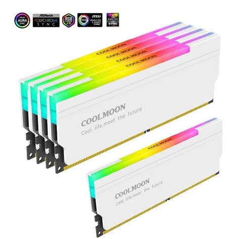 5v 3pin Argb Ddr4 Ddr3 Heat Sink Aura Sync Ddr Ram Cooler Gamit Ang Thermal Silicone Pad Para Sa