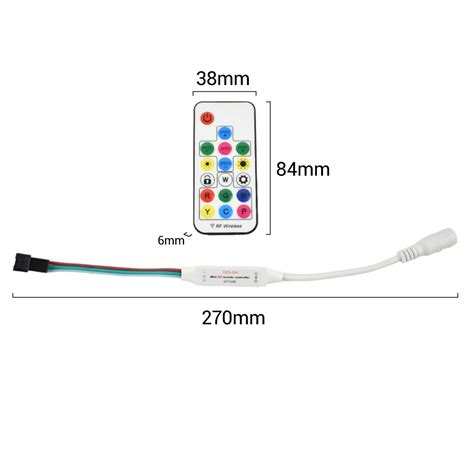 RGB RGBW Pixel IC LED Controller With RF Remote Control V DC Pixels