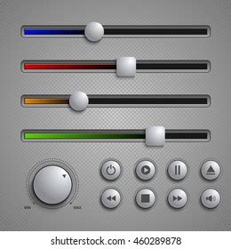 D Slider Bar Vector Illustration Scrollbar Stock Vector Royalty Free Shutterstock