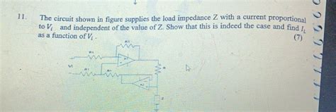 Solved The Circuit Shown In Figure Supplies The Load Chegg