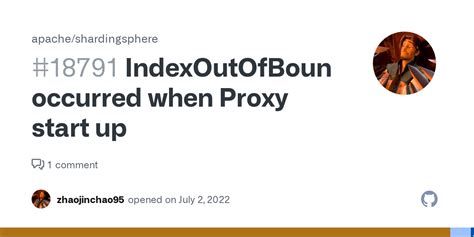 Indexoutofboundsexception Occurred When Proxy Start Up · Issue 18791 · Apacheshardingsphere