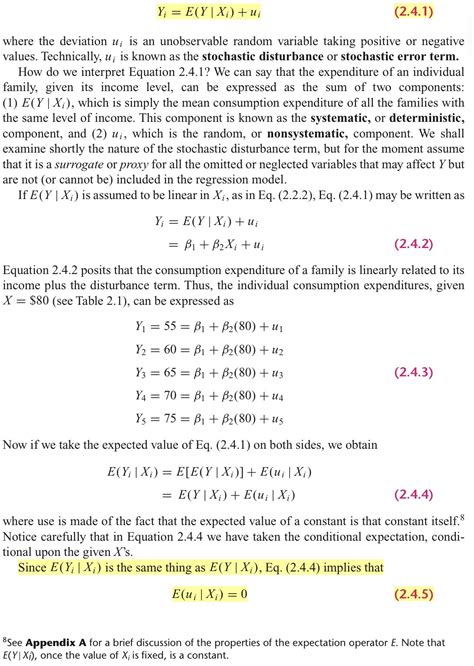 Econometrics Understanding Fixed Regressors And Conditional