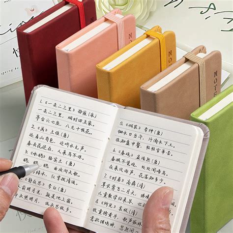 Creative Colorful Leather Strap Notebook Convenient Portable Notebook