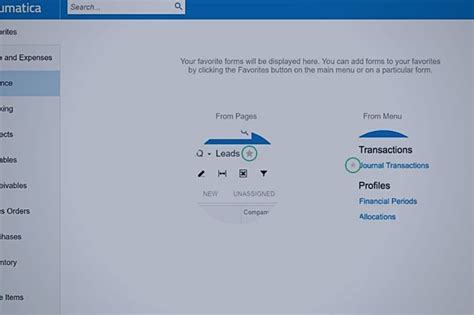 Acumatica Pro Tip How To Create An Acumatica Favorites List