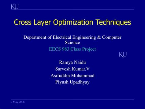Ppt Cross Layer Optimization Techniques Powerpoint Presentation Free