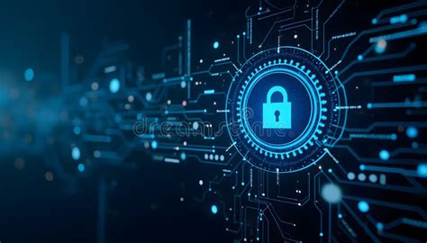 Secure Network Infrastructure Visualization Cybersecurity Art Stock