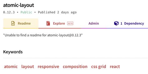 Readme Is Broken On Npm Issue Kettanaito Atomic Layout Github