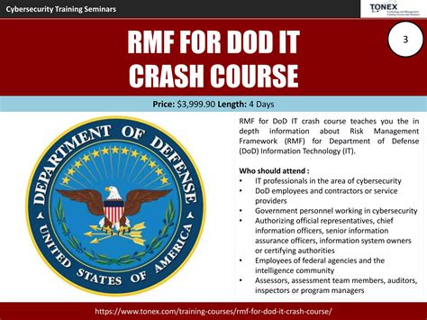 Cybersecurity Training Seminars 44 Courses Tonex Training Pptx