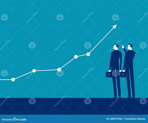 Plan For The Future Business Forecasting Vector Flat Style Stock Vector Illustration Of