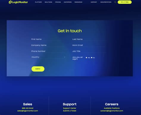 Contact Logicmonitor