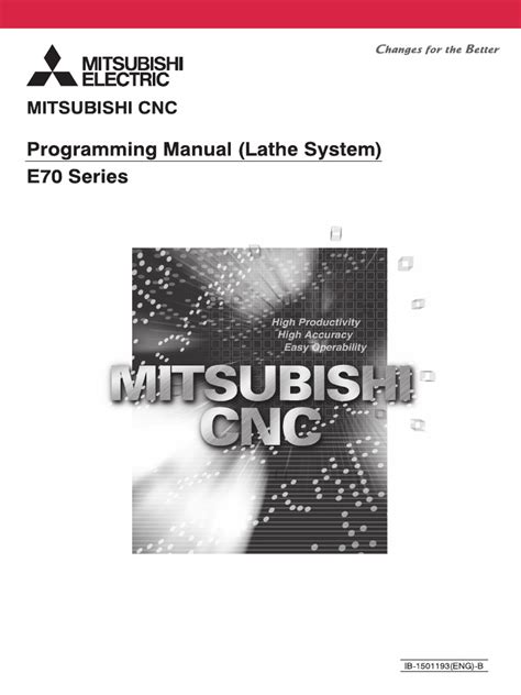 Mitsubishi Programming Manual E70 Lathe Pdf Drilling Machining