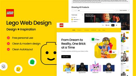 lego web design inspiration figma