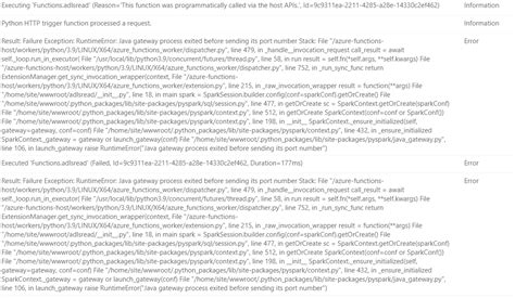 Im Facing Issue When Trying To Run Pyspark In Azure Functions