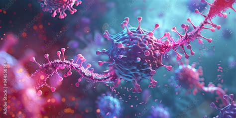 Virus Replication Process A Detailed Diagram Illustrating The