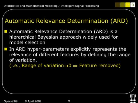 Ppt Sparse Coding And Automatic Relevance Determination For Multi Way Models Powerpoint
