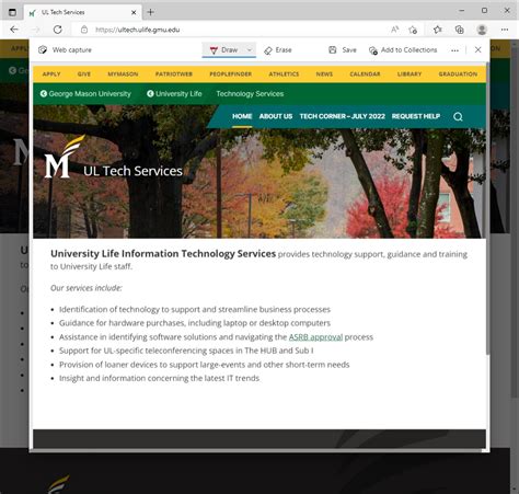 Microsoft EDGE Full Page Capture Technology Services