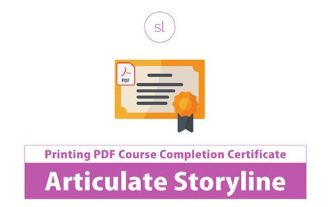 How To Print Pdf Course Completion Certificates In Articulate Storyline Eblog