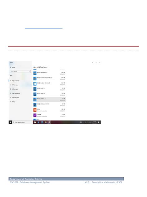 first lab dbms pdf databases sql