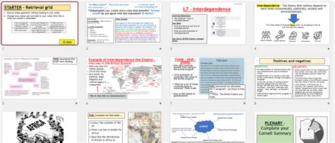 Aqa Globalisation L6 Interdependence Unequal Flows Of Globalisation Lesson And Resources