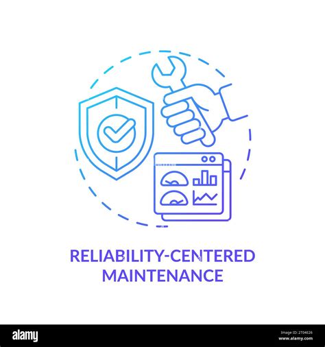 2d Gradient Icon Reliability Centered Maintenance Concept Stock Vector Image And Art Alamy