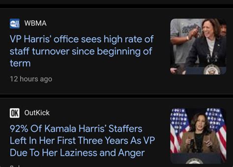 92 Of Kamala Harriss Staff Could Not Stand Working With Her And Quit Why Does Everyone Who