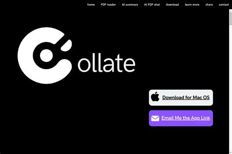 Collate Collate Is A Free Ai Tool For Managing Pdfs On Macos Ai With Me