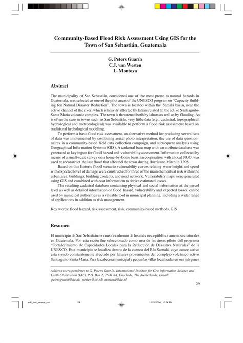 Pdf Cb Flood Risk Assessment Using Gis Dokumentips