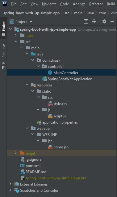 💻 Spring Boot With Jsp Pages Simple App Example Dirask