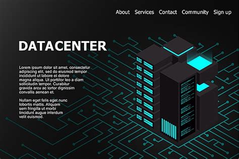 Isometric Data Center Template Download On Pngtree