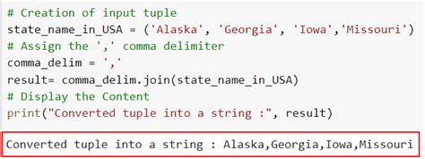 Convert Tuple To String In Python Python Guides