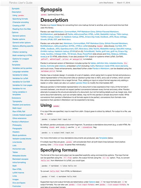 Easy Pandoc Templates Pandoc