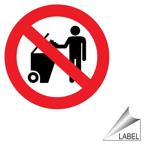 No Trash Sign Clipart Best