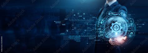 Nlp Businessman Holding Natural Language Processing Tools And Technologies Leveraging Ai