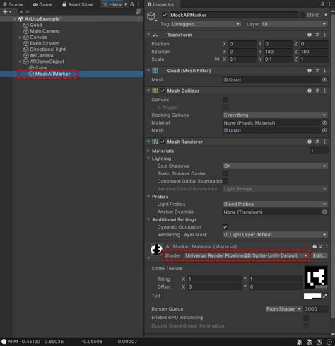 How To Combine ARExample And URP OpenCV For Unity