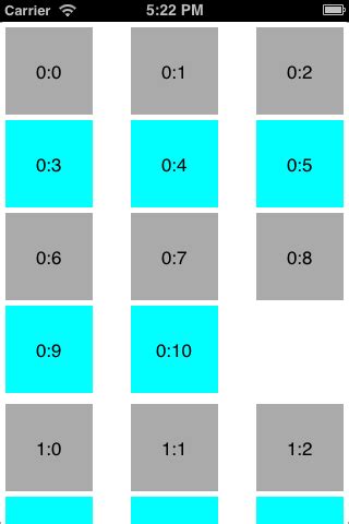 Ios How Do I Alternate A Uicollectiveviewcell S Background Color Based On Row Stack Overflow