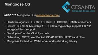 Rapid Prototyping With AWS IoT And Mongoose OS On ESP8266 ESP32 And