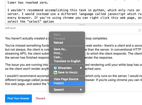 Javascript How Can I Create A Web Page With A Countdown Timer In Python Stack Overflow