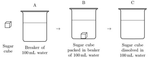Sugar Cube Dissolving In Water