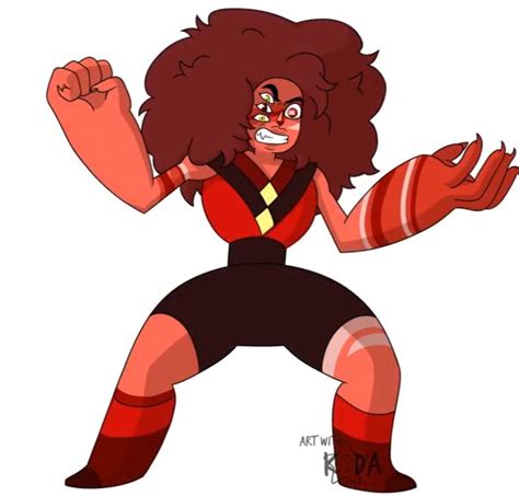 Jasper And Eyeball Ruby Fusion By Art With Koda Steven Universe Fusion Steven Universe Oc