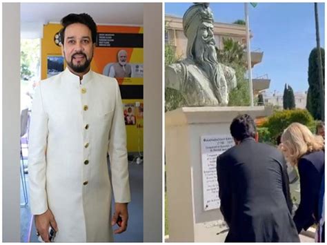 Anurag Thakur Pays Tributes To Maharaja Ranjit Singh In France Invokes