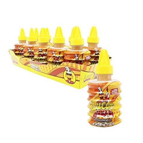 Lucas Gusano Tamarind Dulce Liquido Enchilado Hot Liquid Mexican Candy 10 Pack Lucas Candy