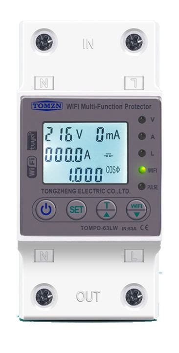 Trip Switch WIFI Smart Switch Smartlife Energy Meter Kwh Metering Circuit Breaker Timer With