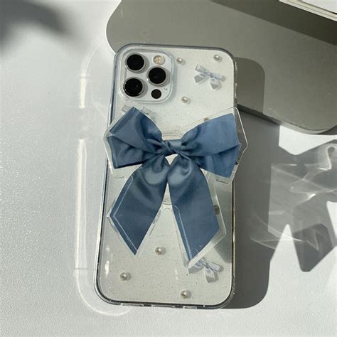 [withsome글리터]리본 진주 폰 케이스 세트 아이디어스