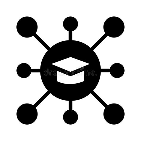 Educational Network Stock Vector Illustration Of Solid 333973611