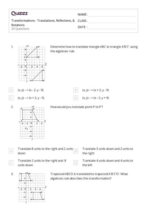 50 Rotations Worksheets On Quizizz Free And Printable