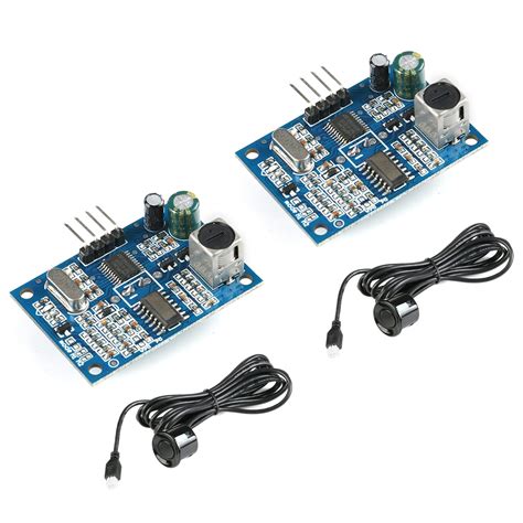 Jessinie 2pcs Jsn Sr04t Ultrasonic Distance Measuring Module Jsn Sr04t V3 0