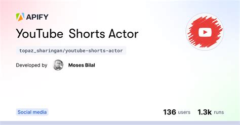 Input · Youtube Shorts Actor · Apify