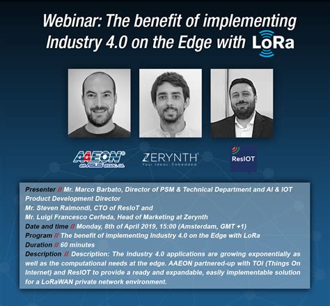 Webinar Implementing Industry 4 0 On The Edge With Lora Resiot Aaeon