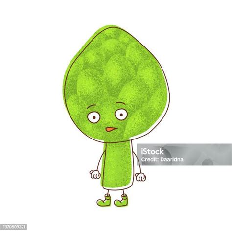 흰색 배경에 고립 된 만화 질감 스타일의 아티 초크 이모티콘 벡터 일러스트레이션 건강한 식생활에 대한 스톡 벡터 아트 및 기타